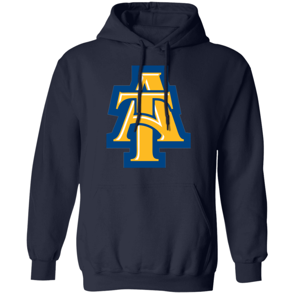 NCAT North Carolina A&T Aggies Logo Pullover Hoodie