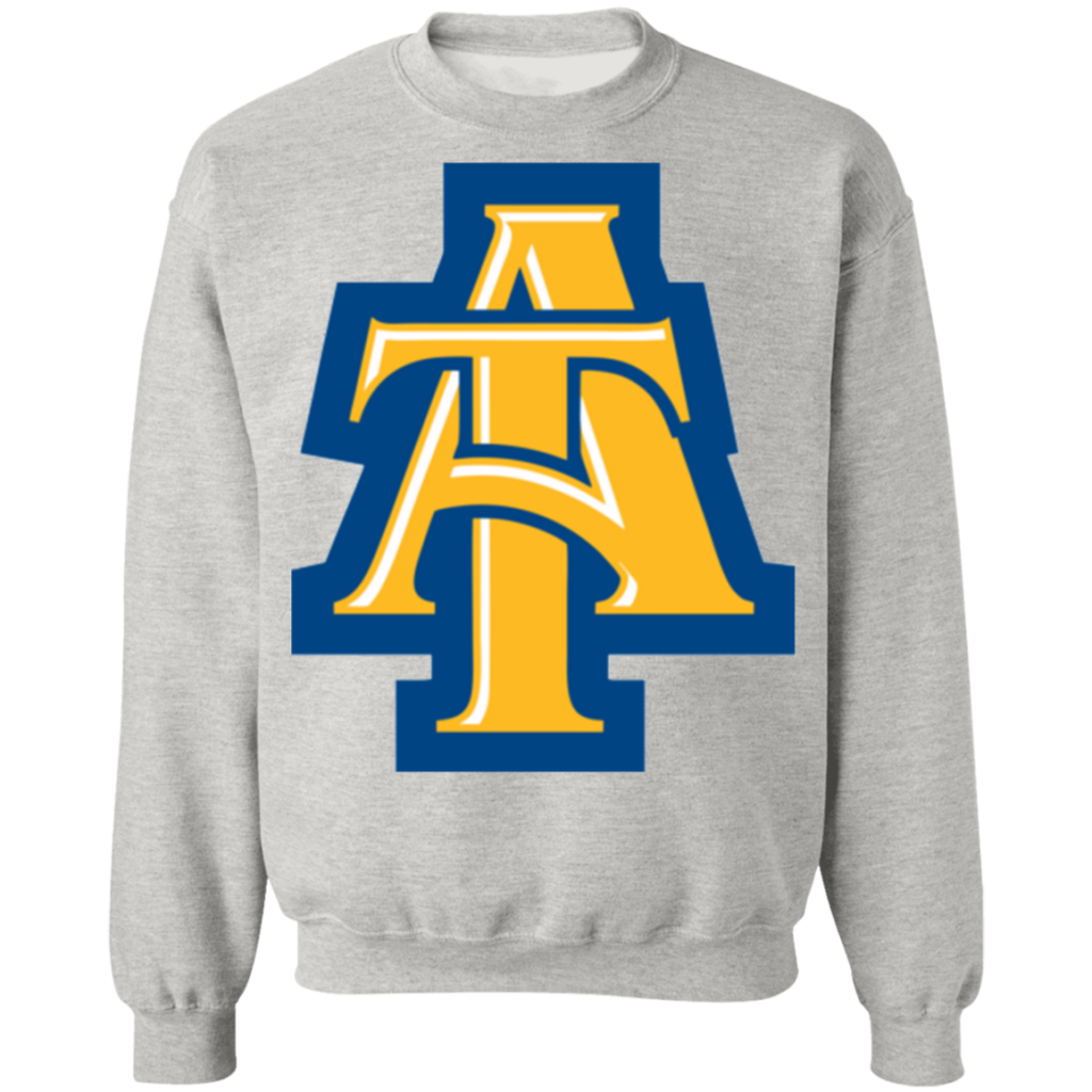 NCAT North Carolina A&T Aggies Logo Crewneck Sweatshirt