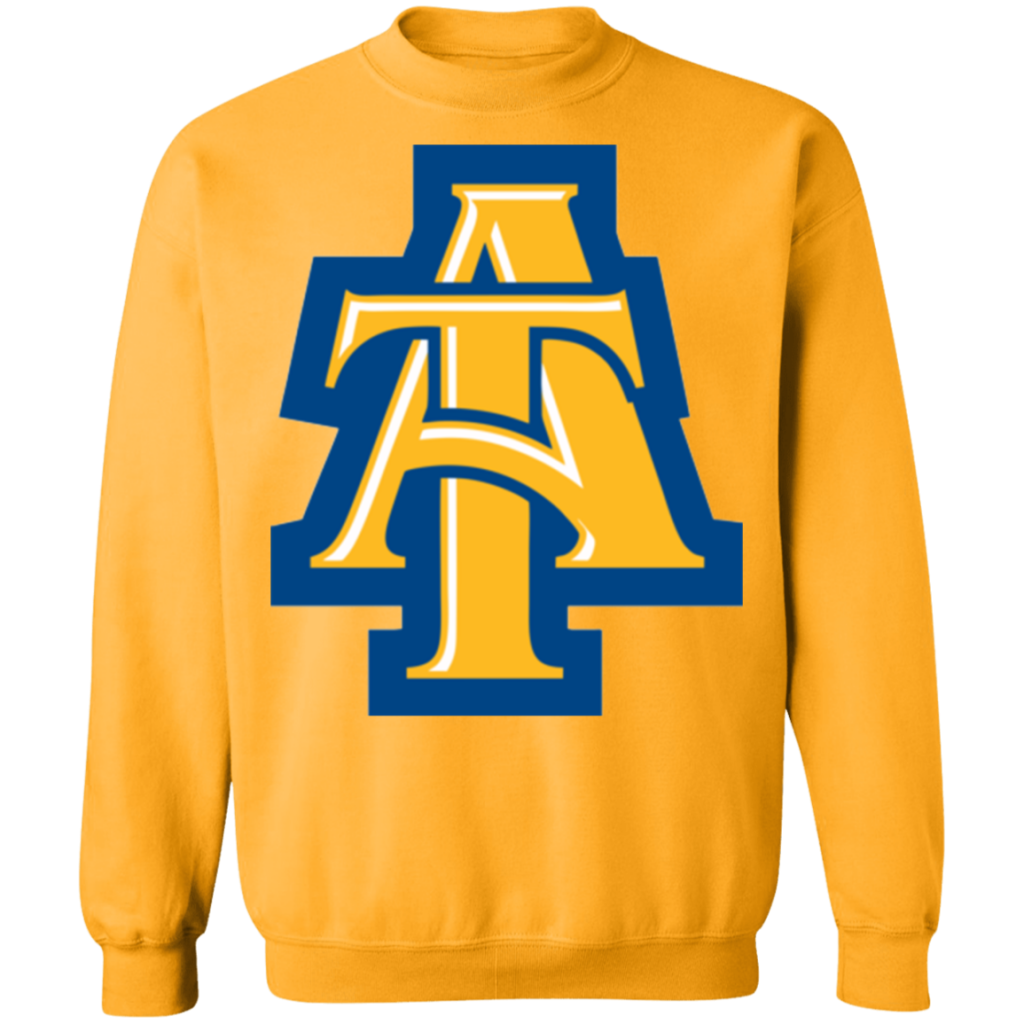 NCAT North Carolina A&T Aggies Logo Crewneck Sweatshirt